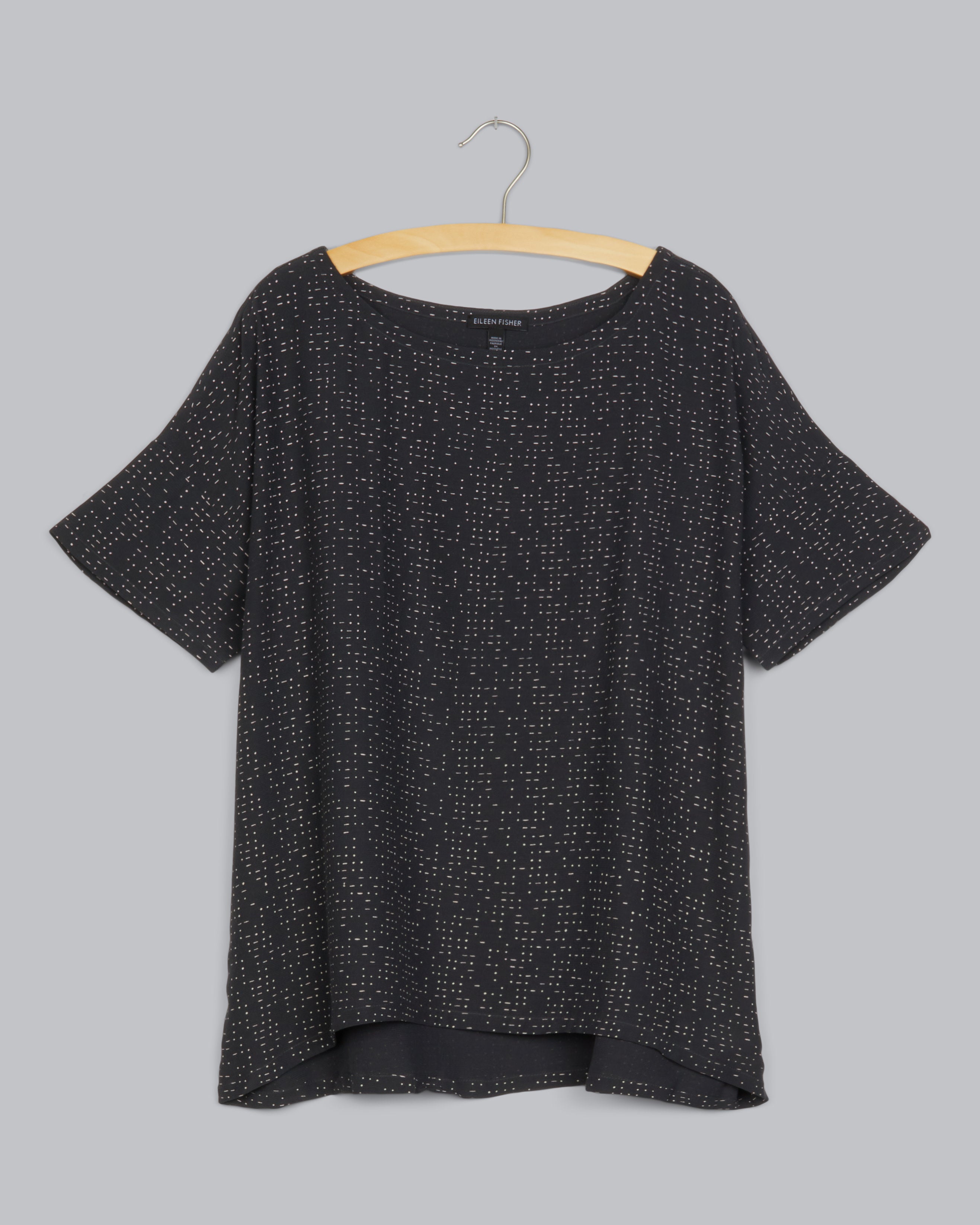 Morse Code Tencel Viscose Crepe Shirt – Eileen Fisher Renew