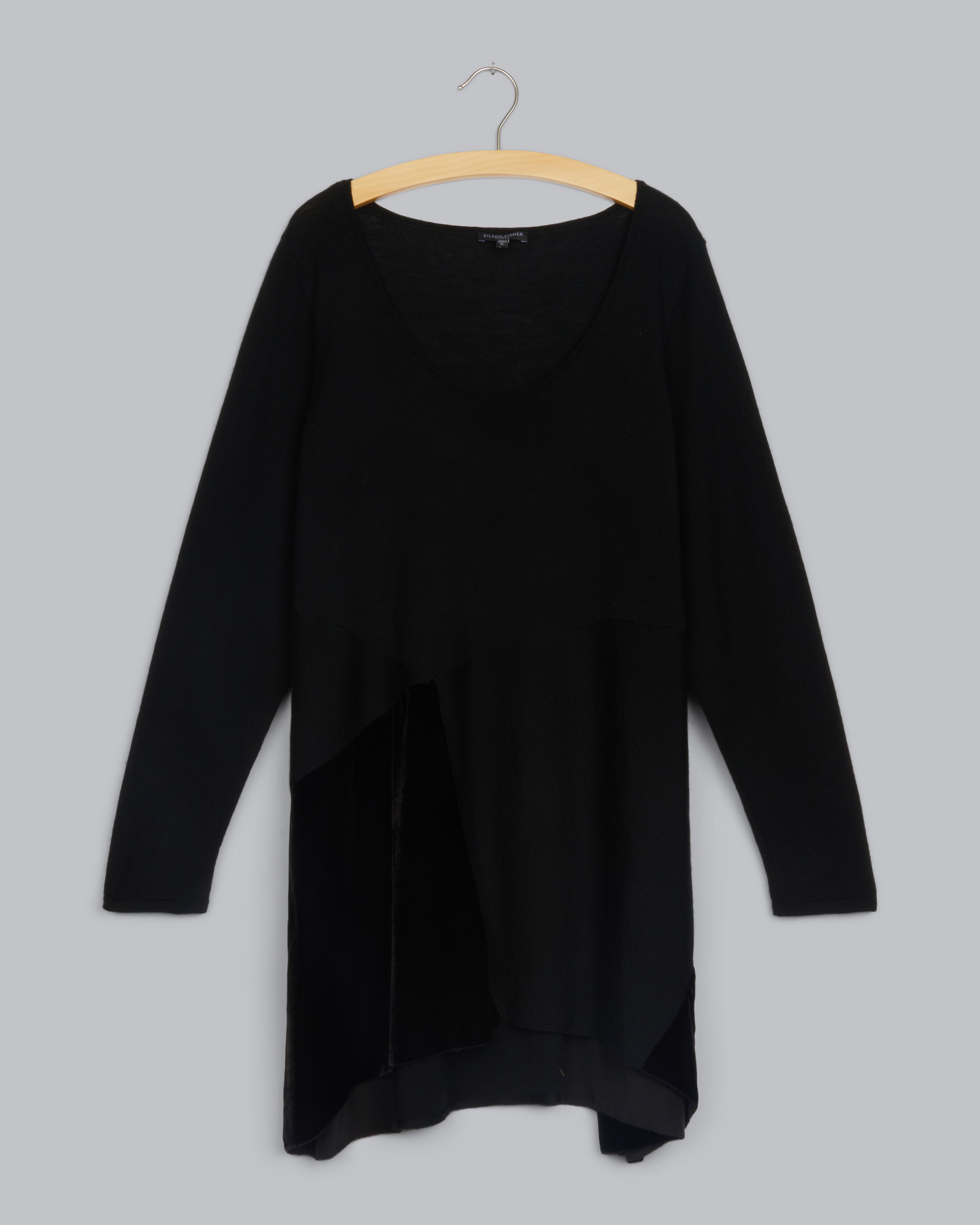 Merino with Velvet Panels Pullover – Eileen Fisher Renew