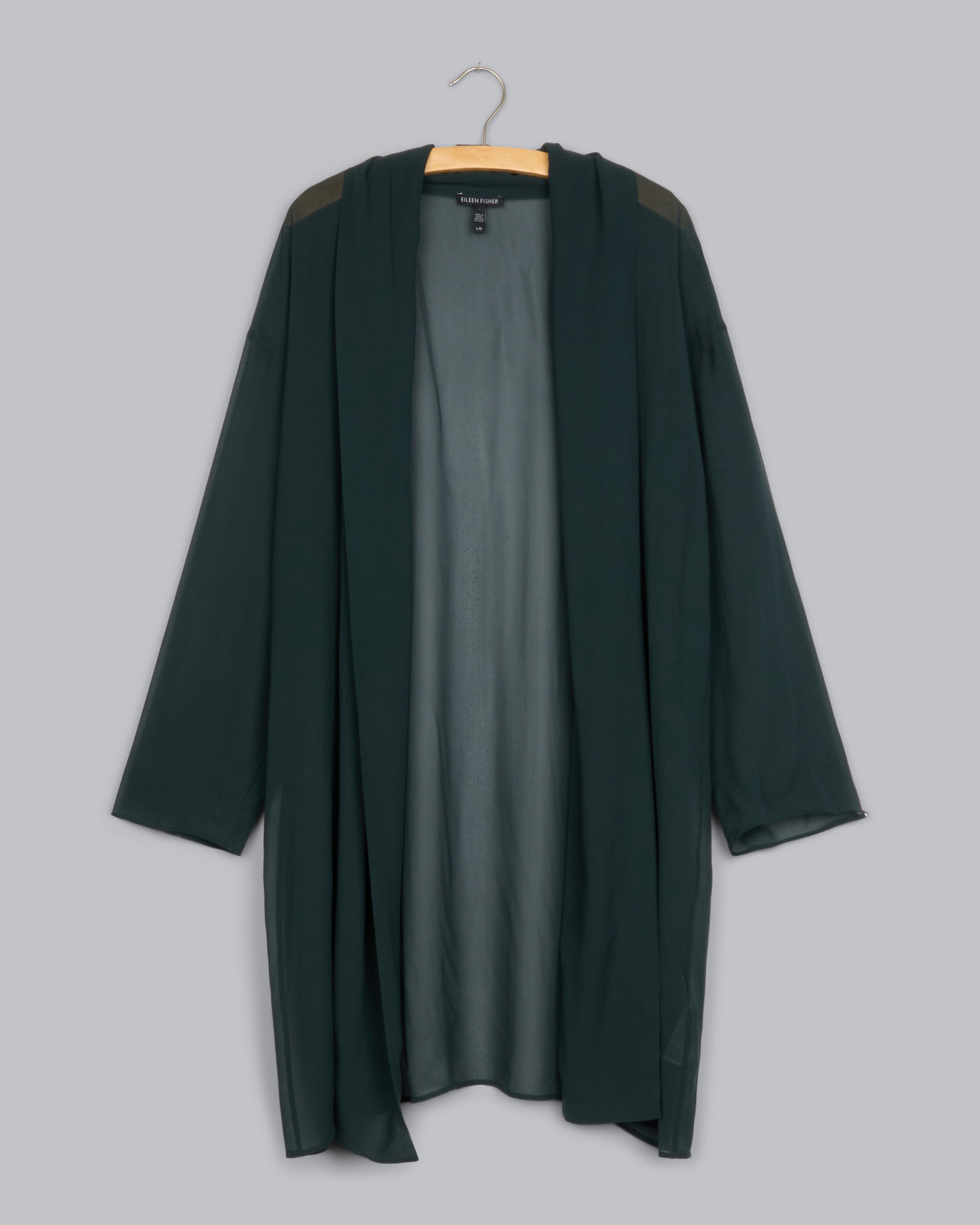 Sheer Silk Georgette Jacket – Eileen Fisher Renew