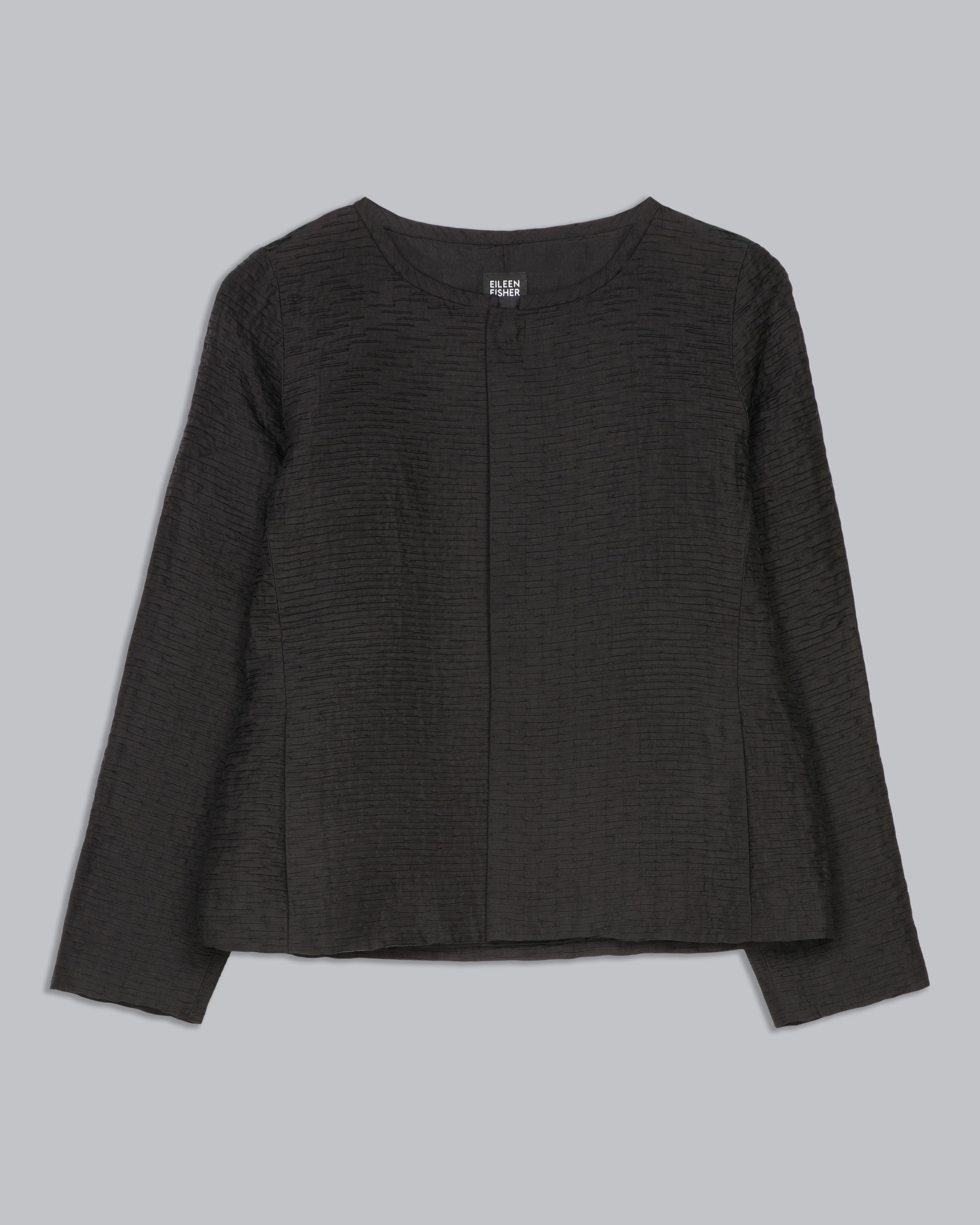 Horizontal Pleated Silk Jacket – Eileen Fisher Renew
