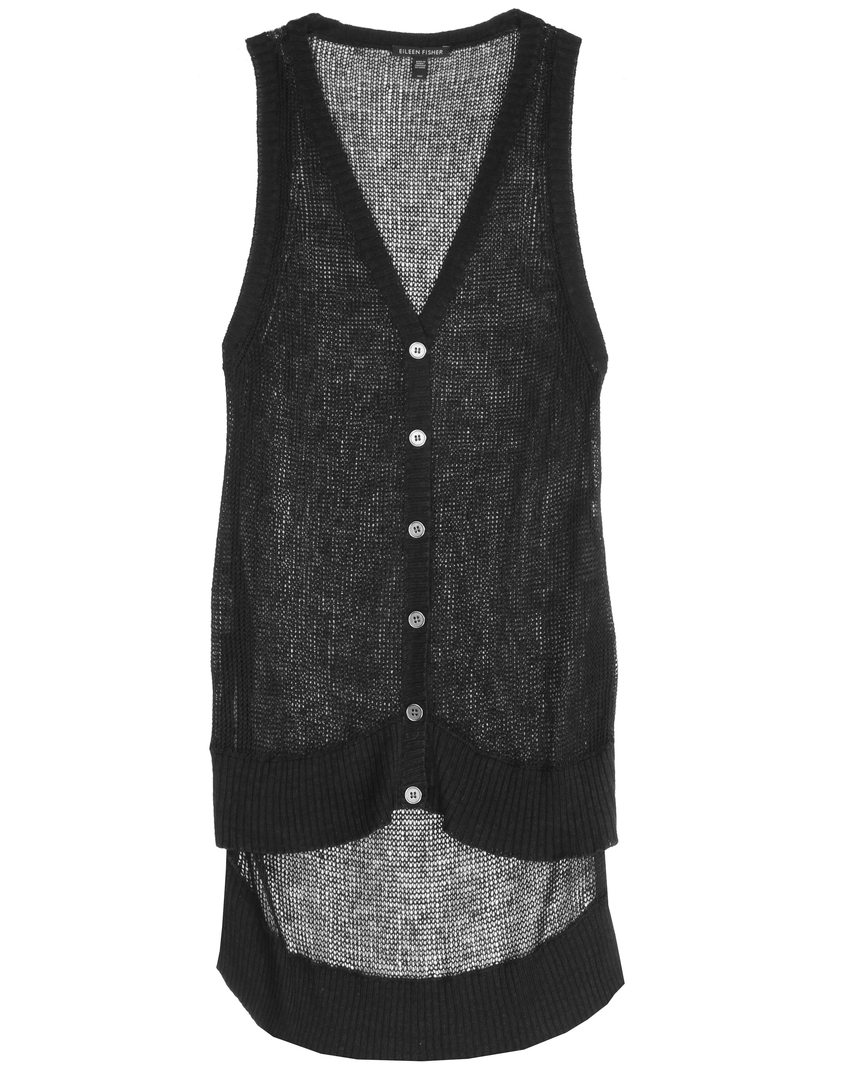 Ethereal Organic Linen Fine Gauge Vest – Eileen Fisher Renew