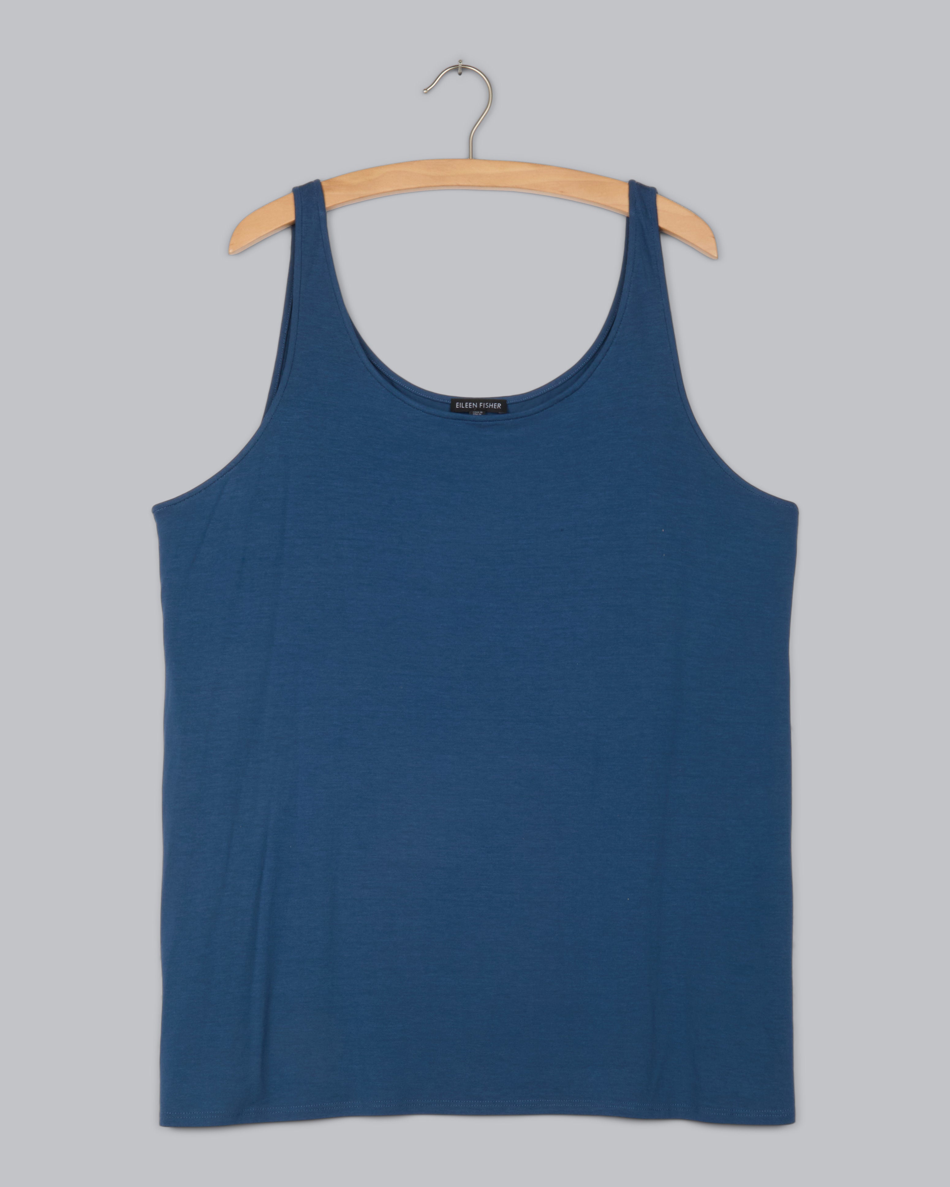 System Lightweight Viscose Jersey Crew Neck Shell – Eileen Fisher Renew