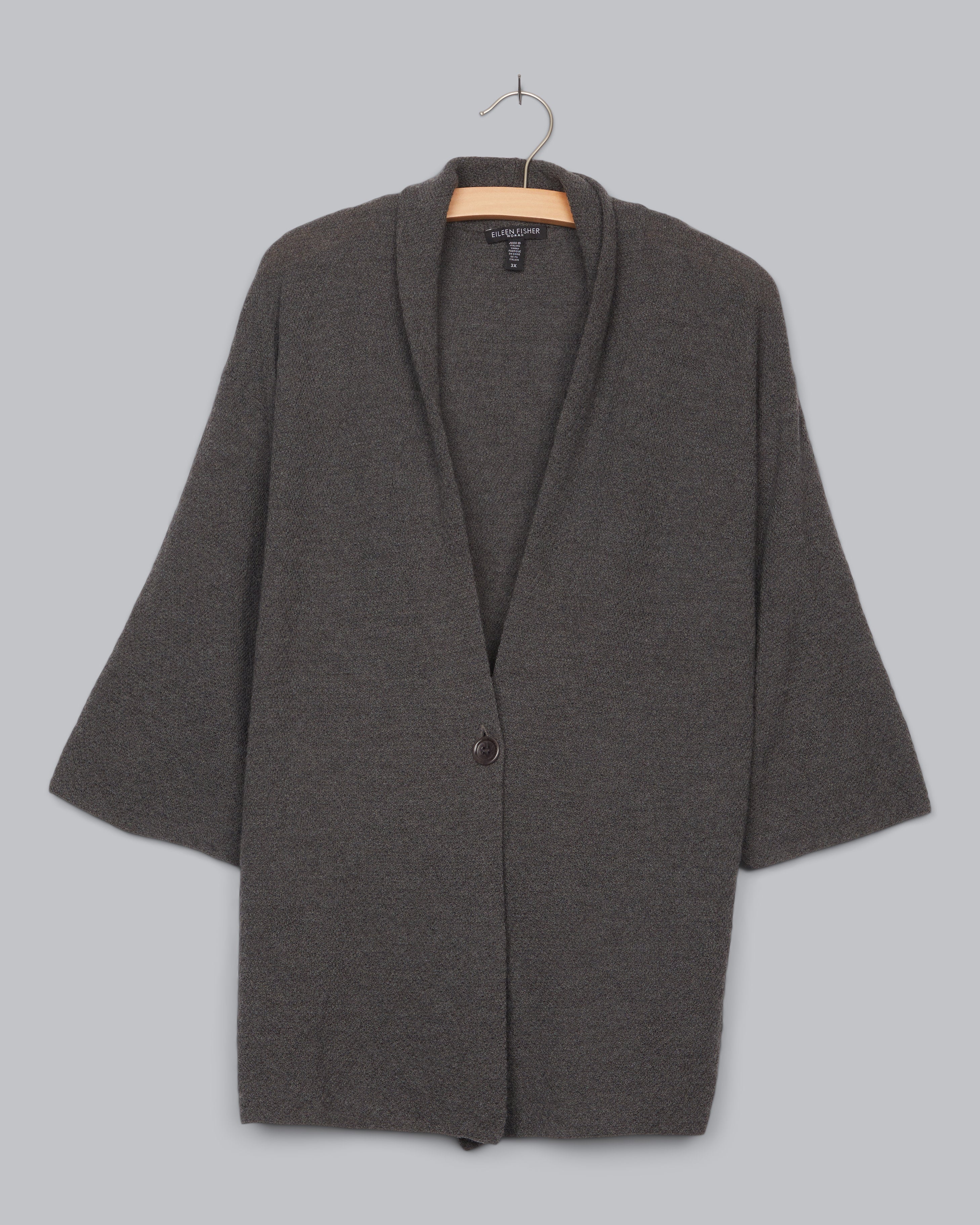 Washable Wool Fine Crepe Cardigan – Eileen Fisher Renew