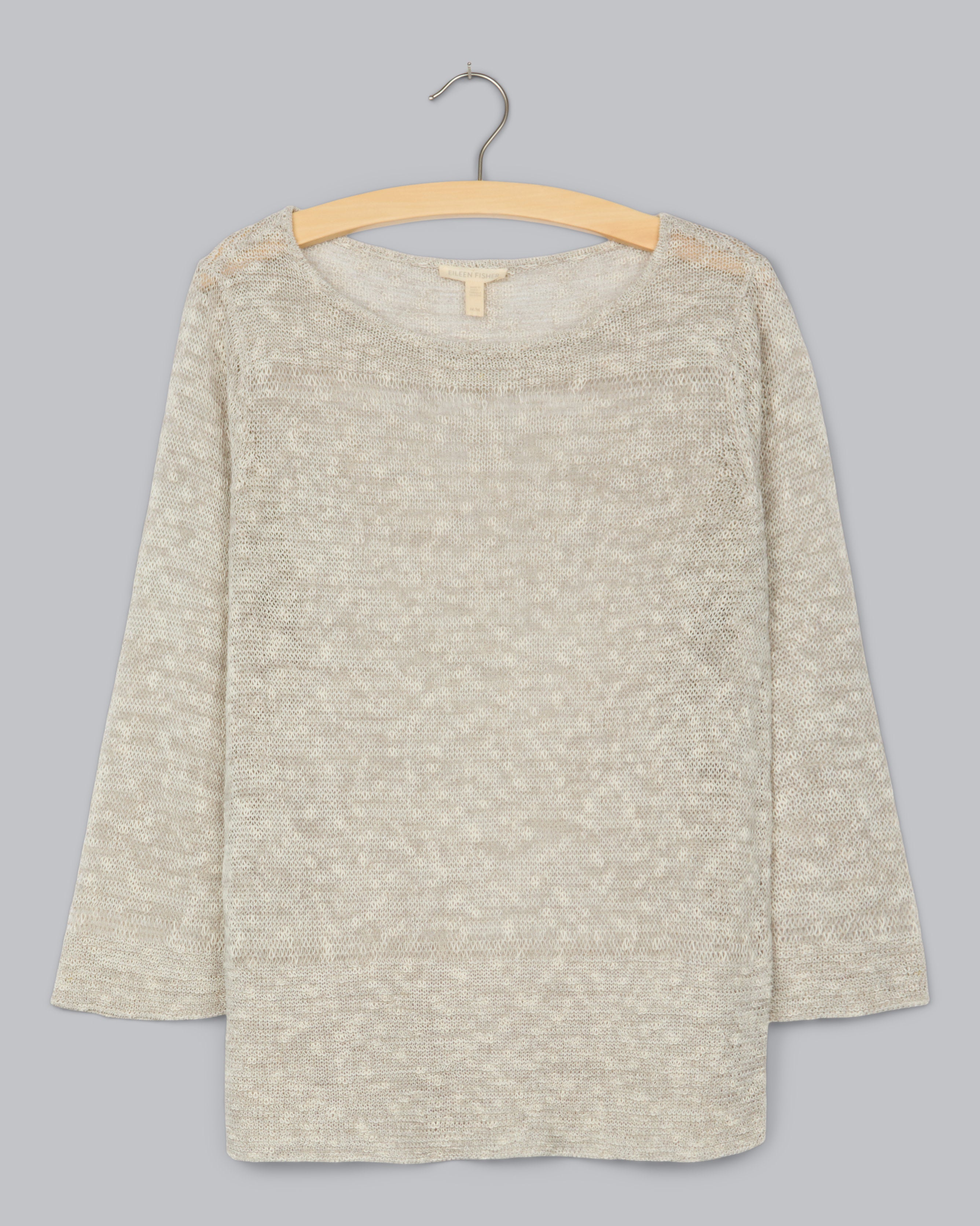Organic Linen Grain Texture Pullover – Eileen Fisher Renew