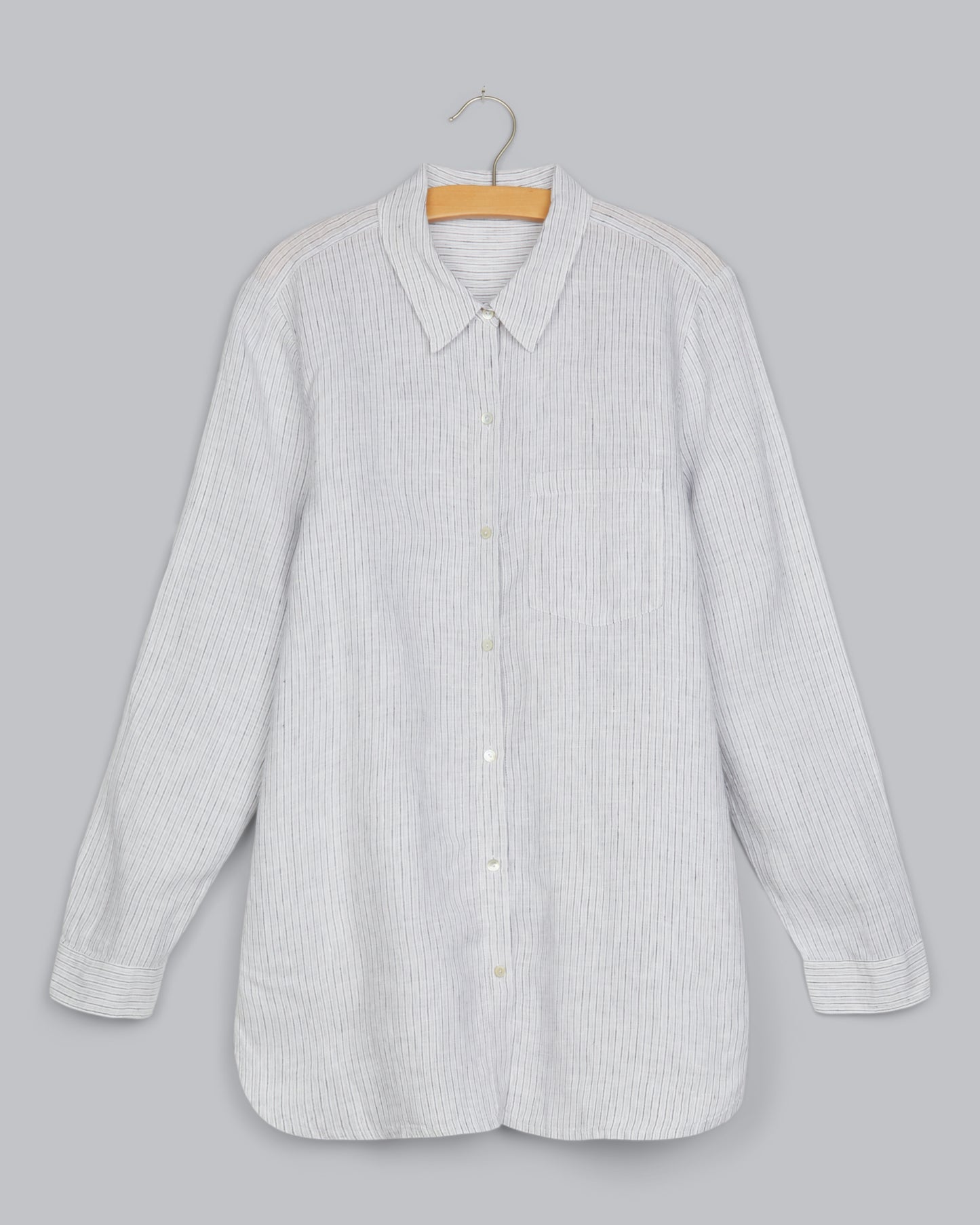 Mini Stripe Organic Handkerchief Linen Shirt – Eileen Fisher Renew