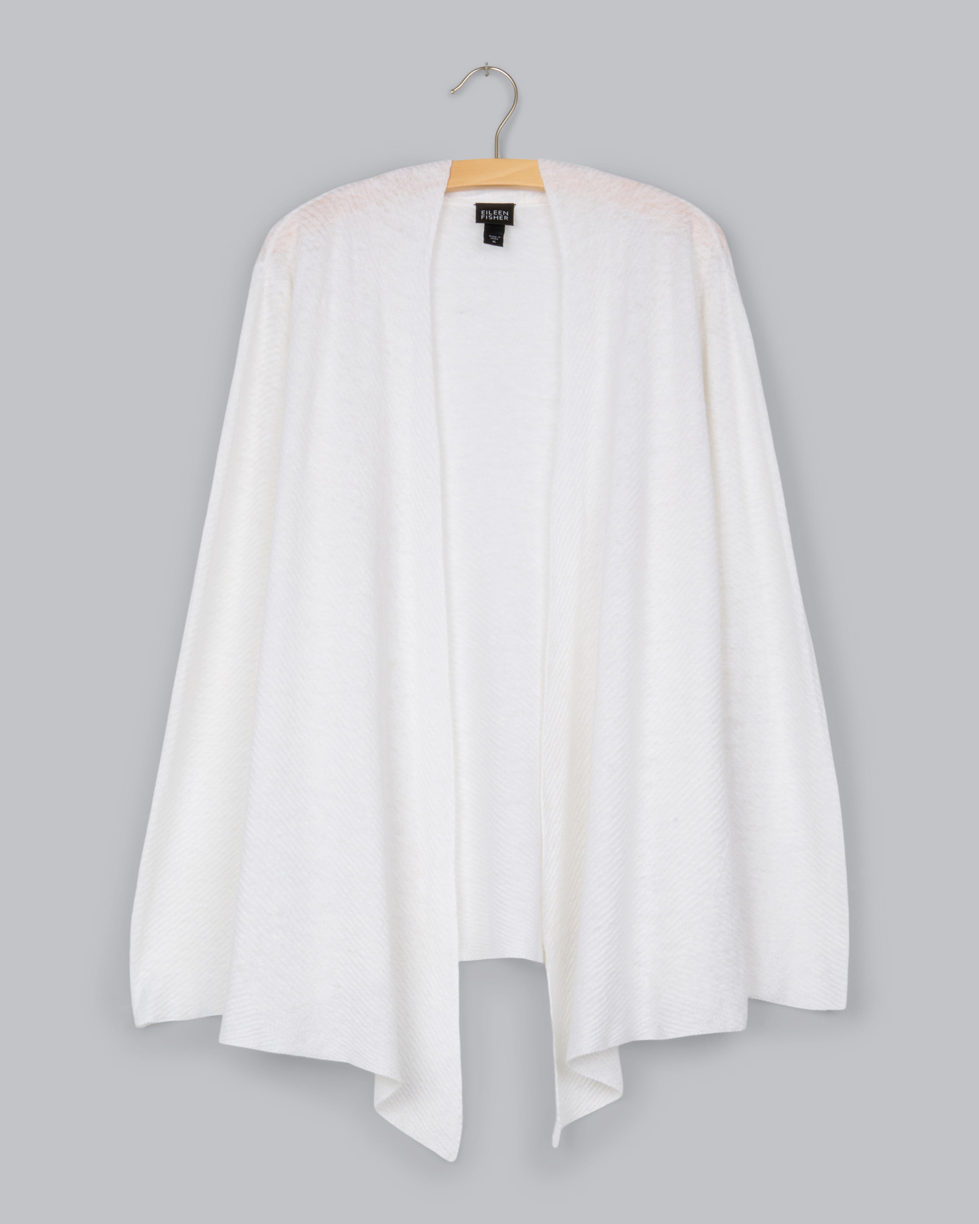 Fine Gauge Linen Diagonal Rib Cardigan – Eileen Fisher Renew