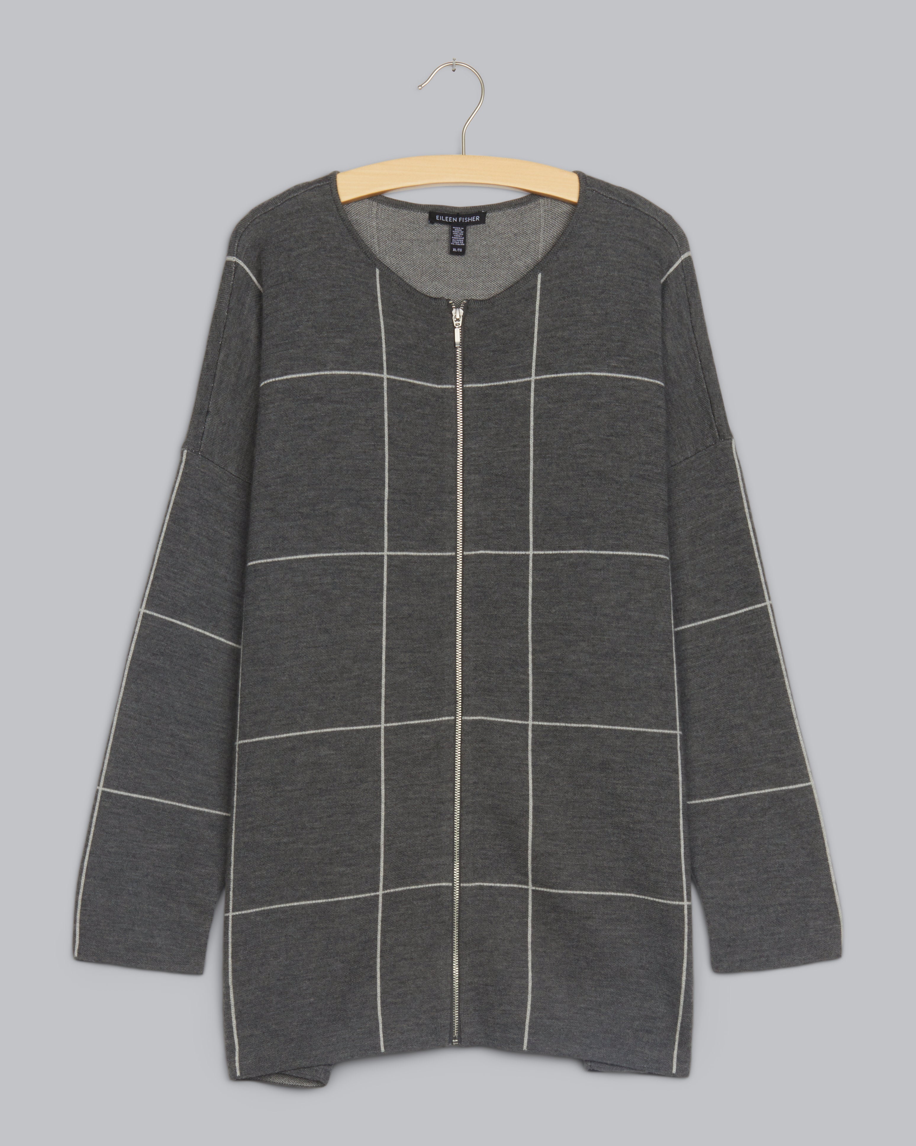 Merino Window Pane Jacket – Eileen Fisher Renew