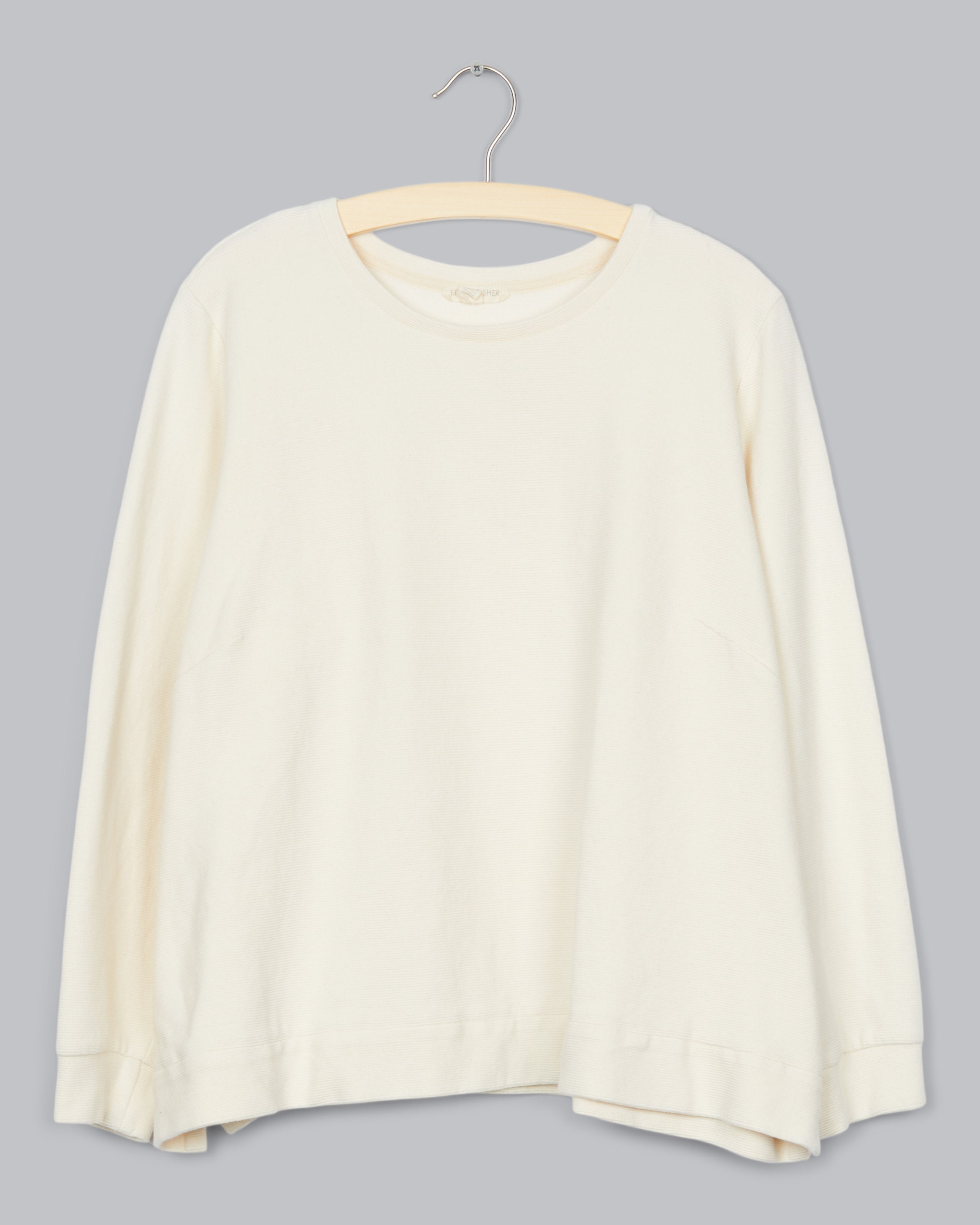 Organic Cotton Recycled Polyester Ottoman Pullover – Eileen Fisher Renew