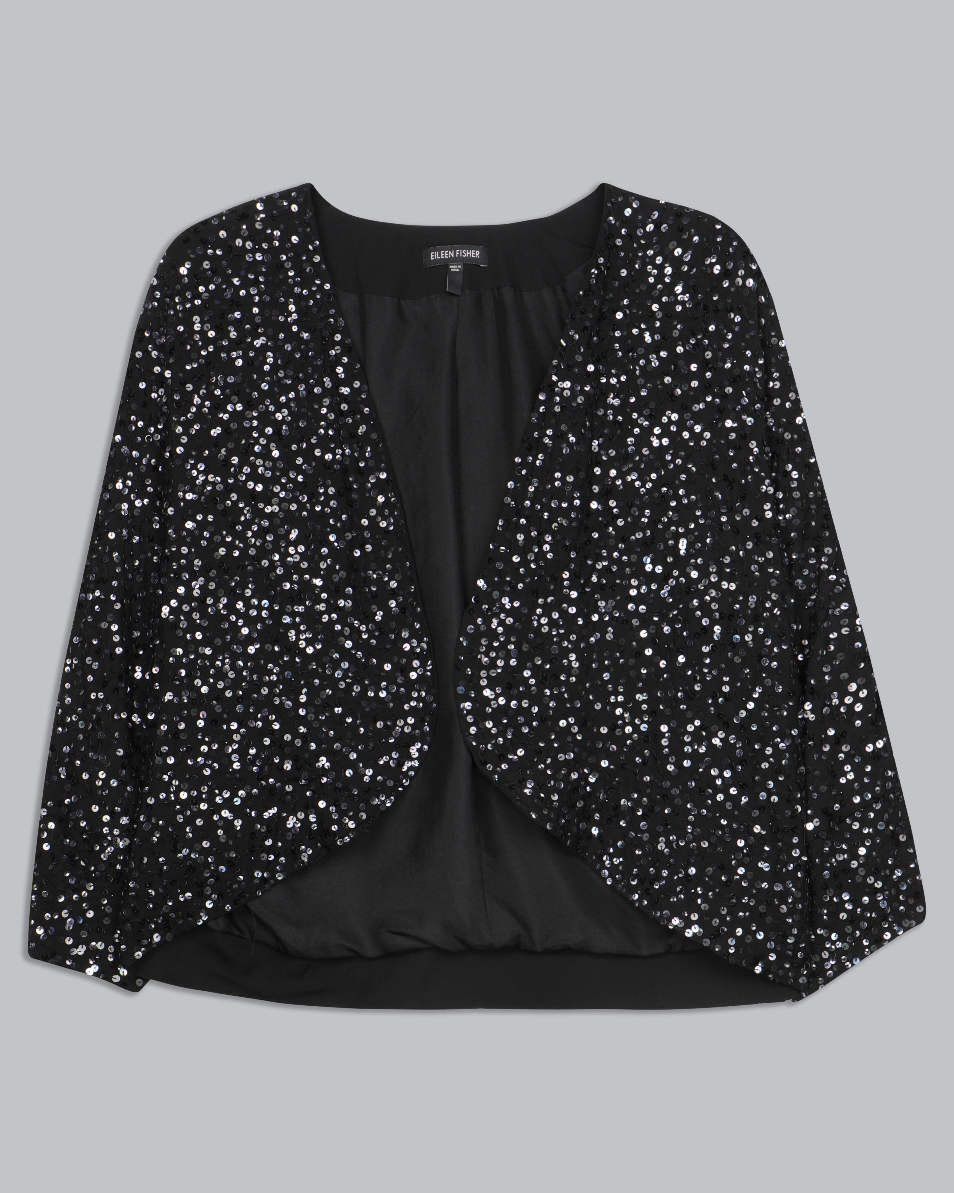 Hand-Beaded Silk Sparkle Jacket – Eileen Fisher Renew