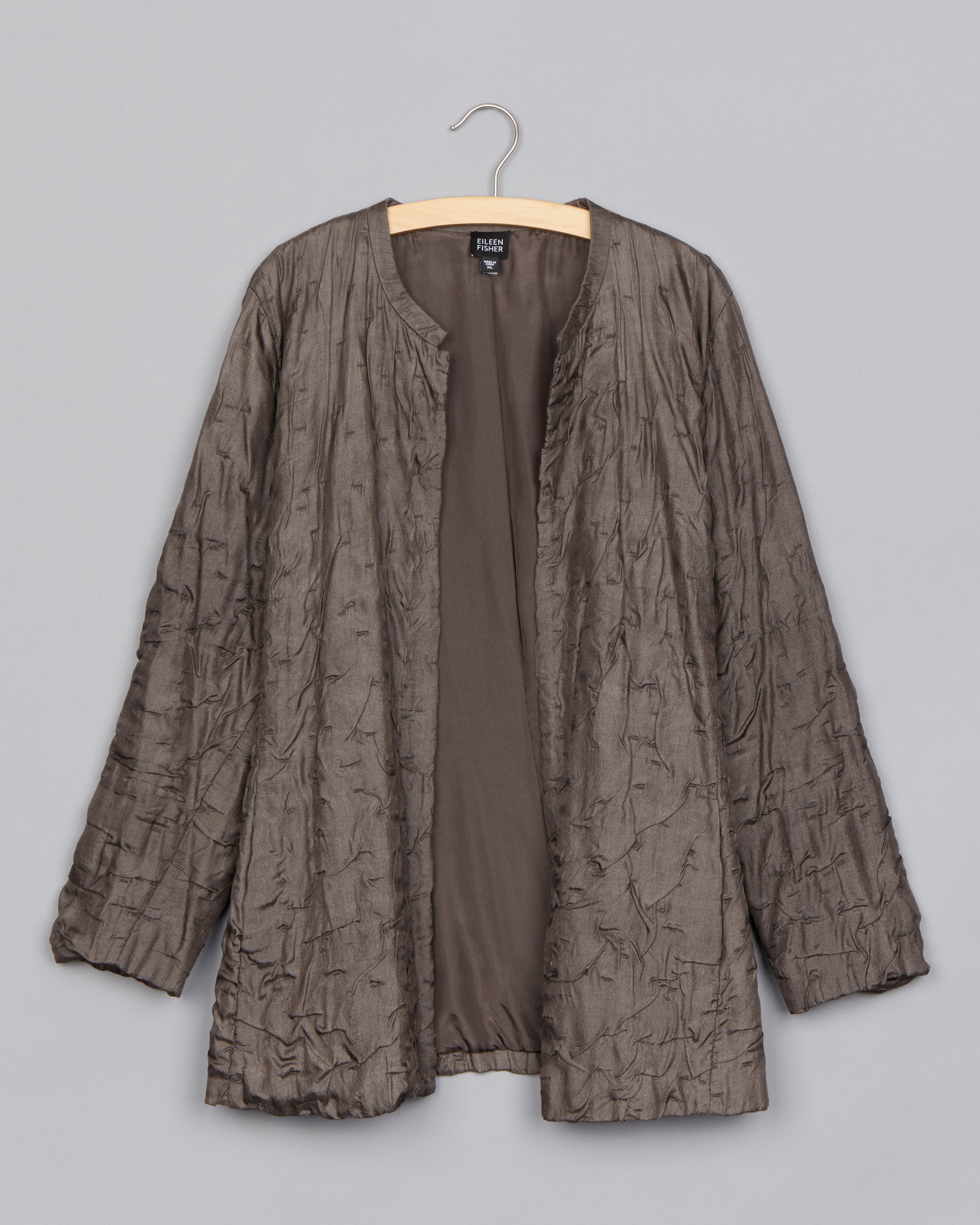 Silk Tussah Bartack Jacket – Eileen Fisher Renew