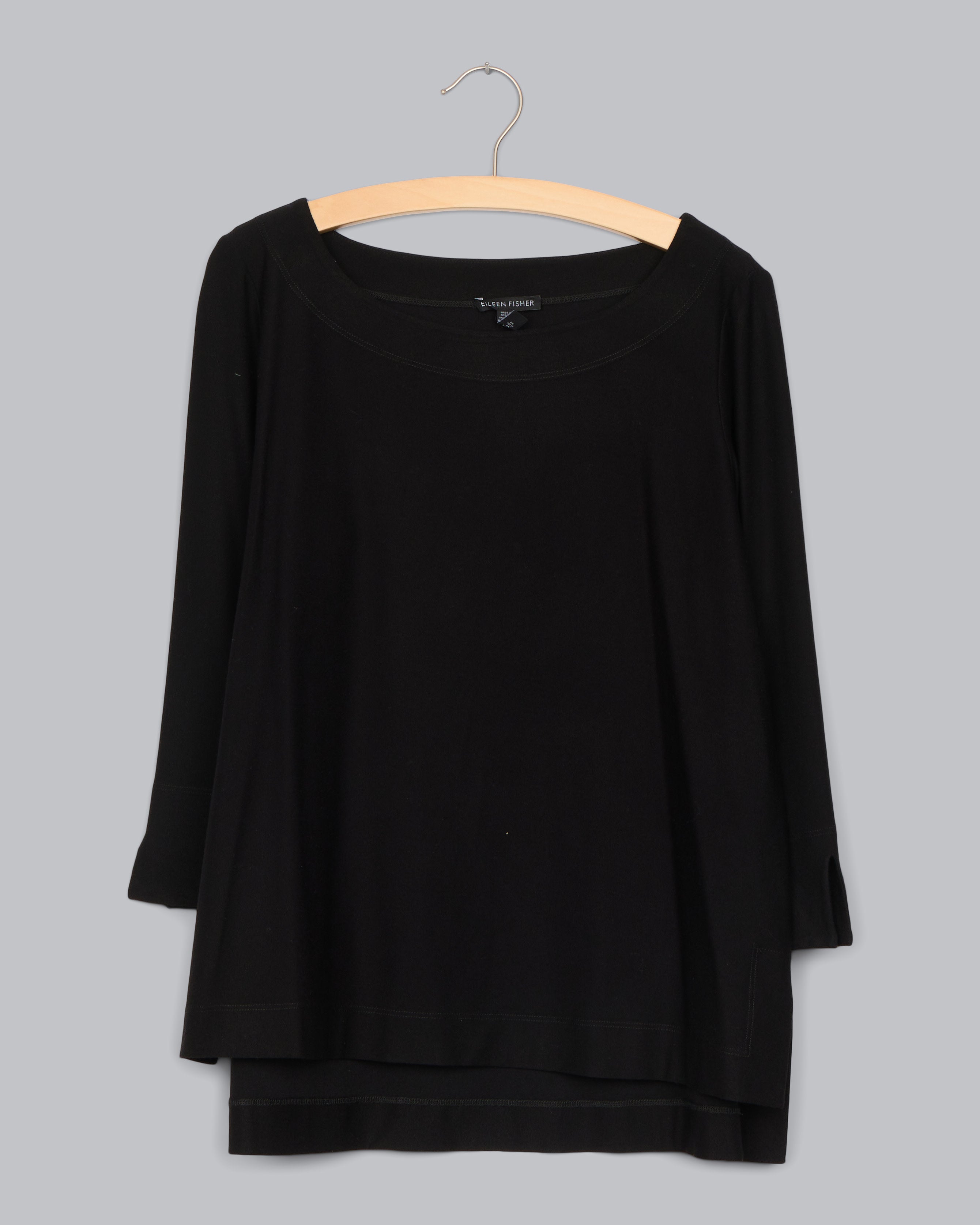 Lightweight Washable Stretch Crepe Tee – Eileen Fisher Renew