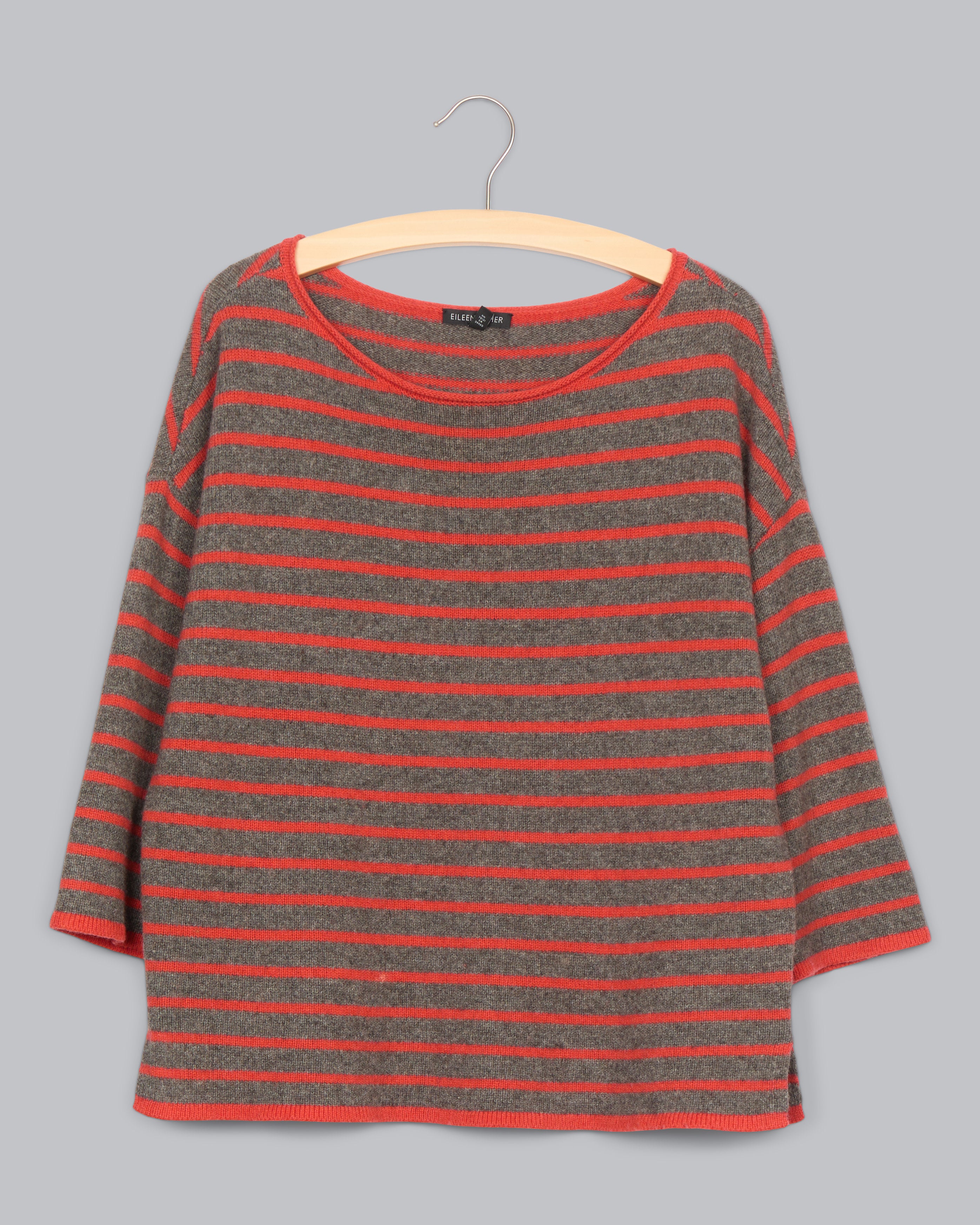 Supersoft Yak & Merino Stripe Pullover – Eileen Fisher Renew