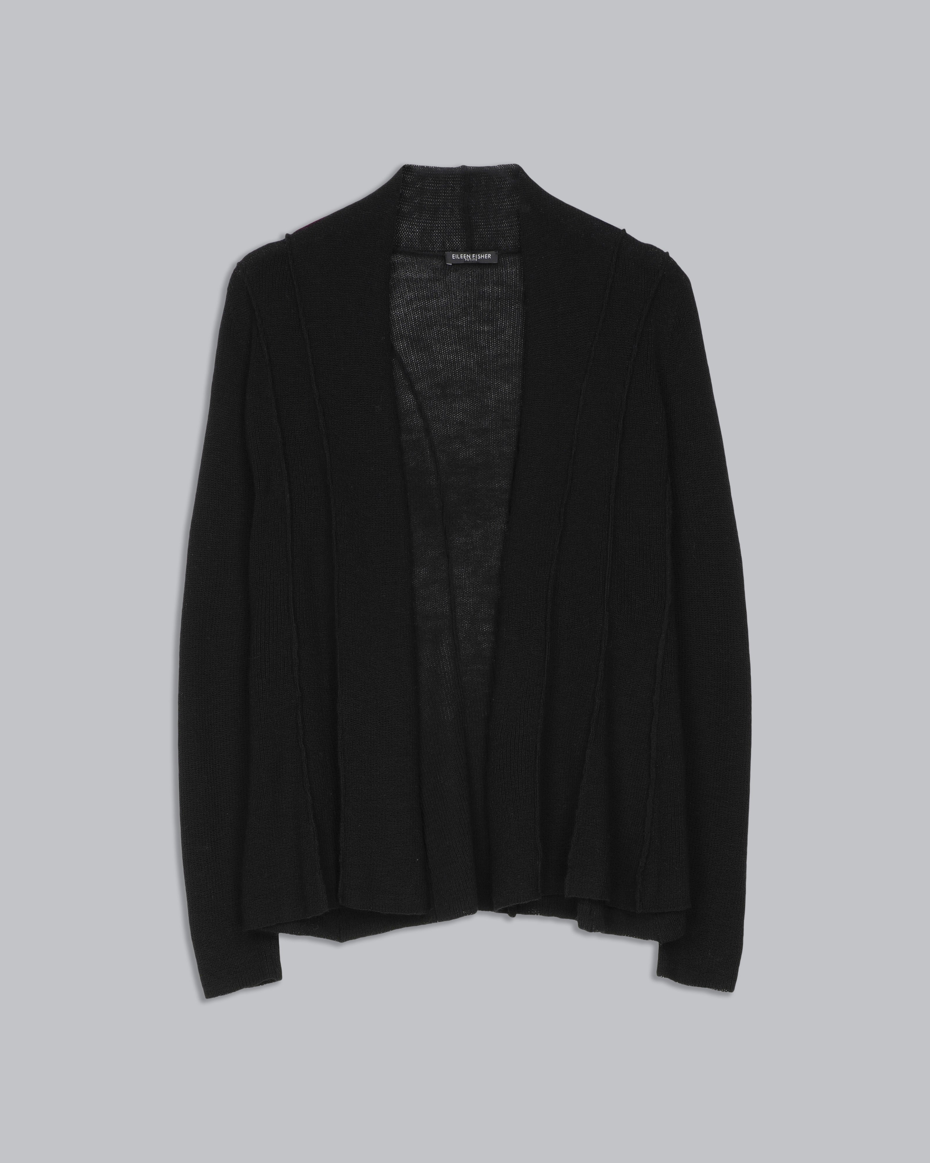 Polished Washable Wool Fine Crepe Cardigan – Eileen Fisher Renew