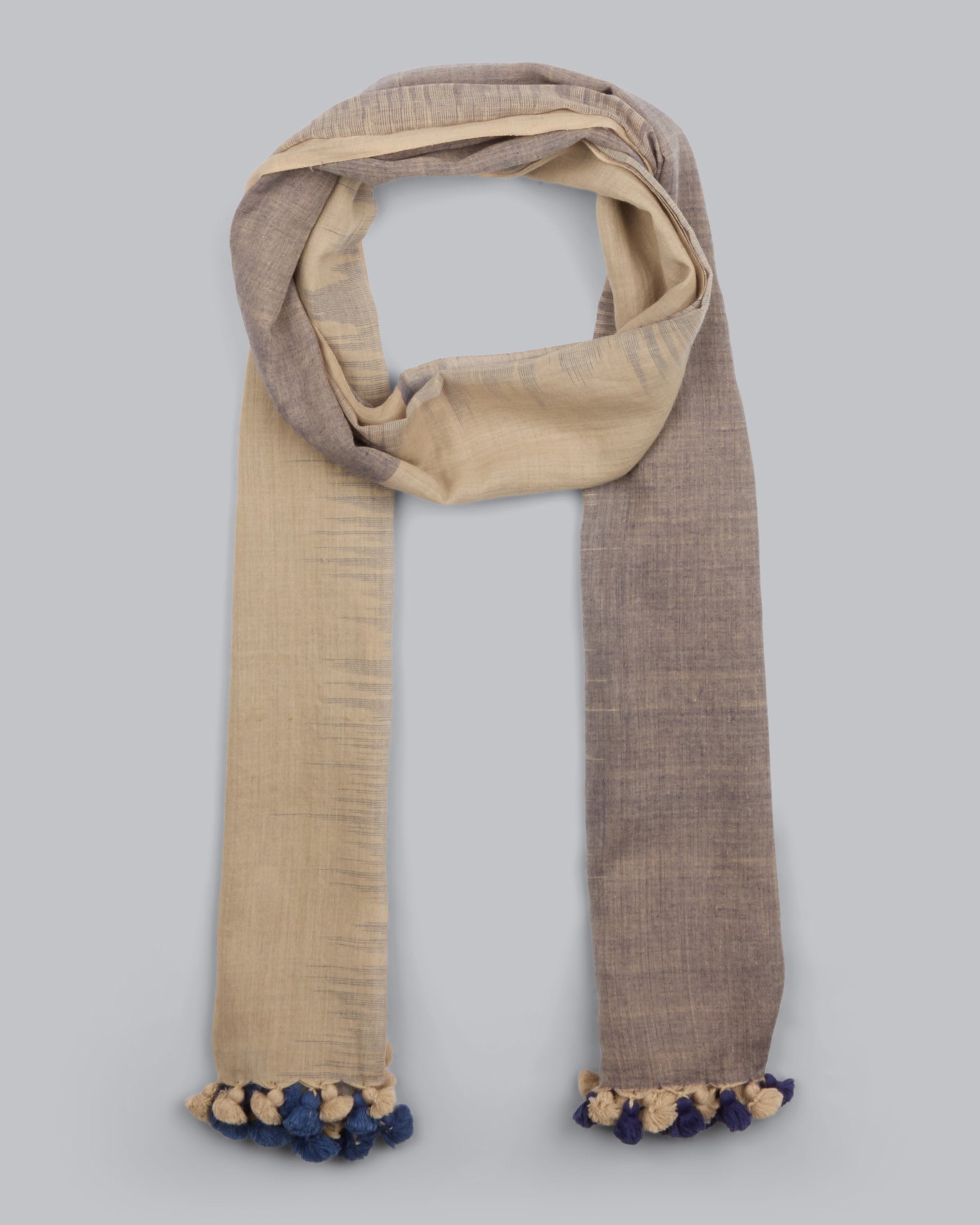 Handloomed Cotton Ikat Colorblock Scarf – Eileen Fisher Renew
