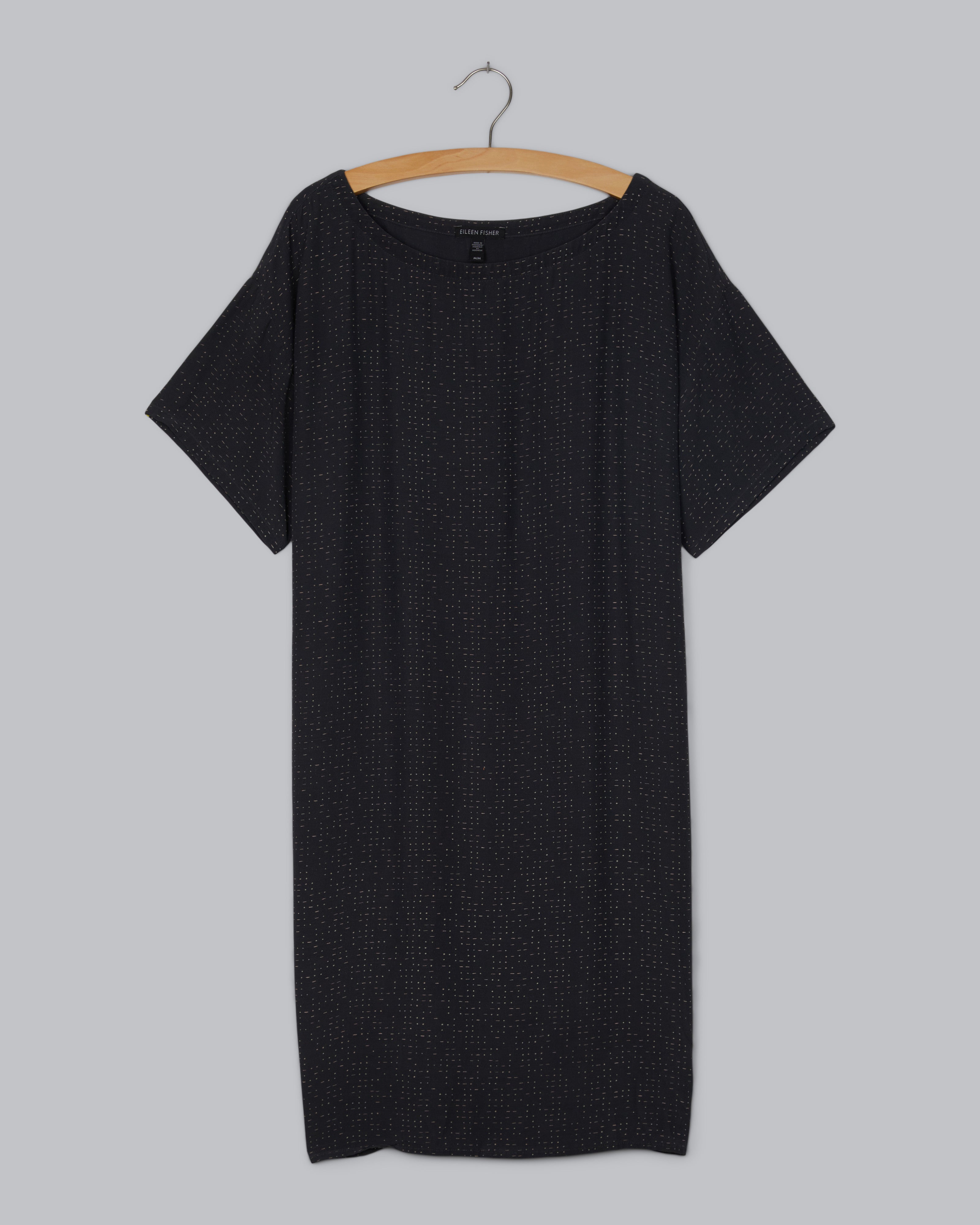 Morse Code Tencel Viscose Crepe Dress – Eileen Fisher Renew