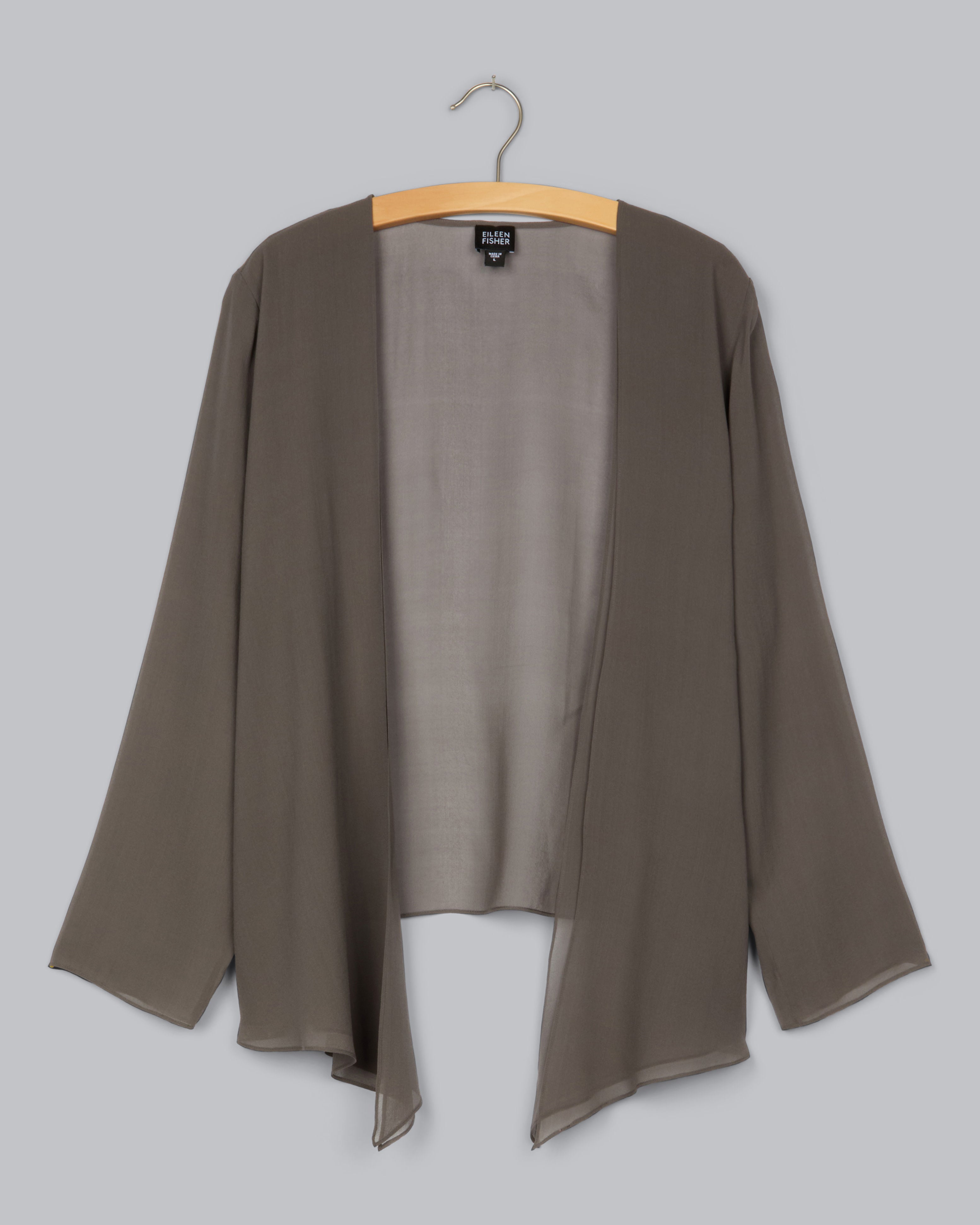 Sheer Silk Georgette Jacket – Eileen Fisher Renew