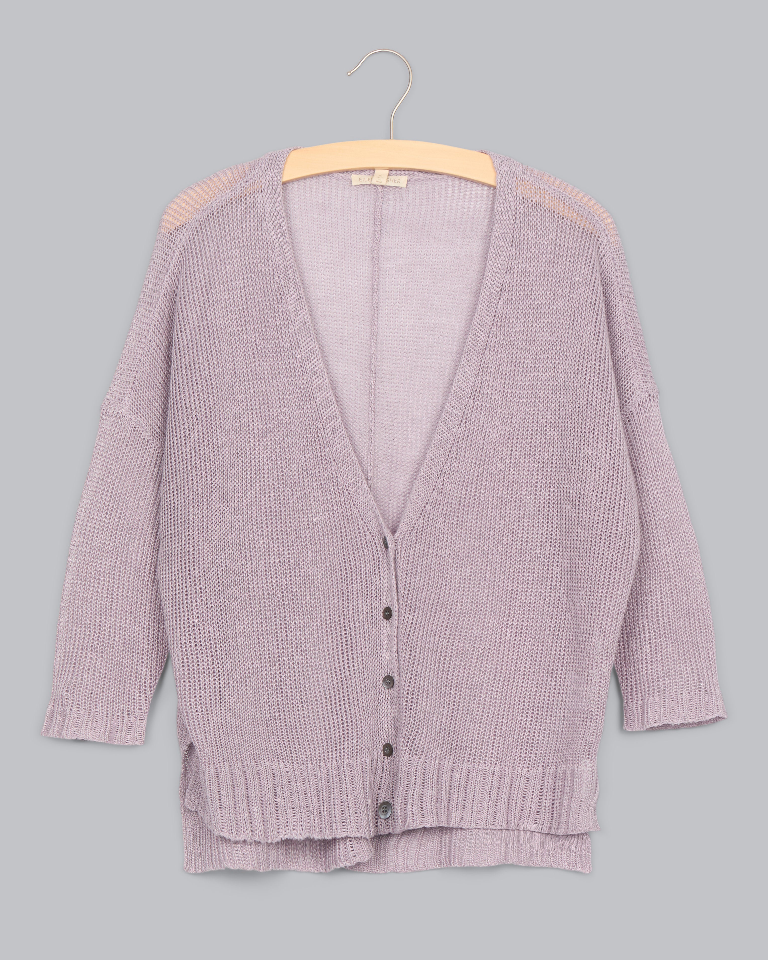 Fine Gauge Linen Mesh Cardigan – Eileen Fisher Renew