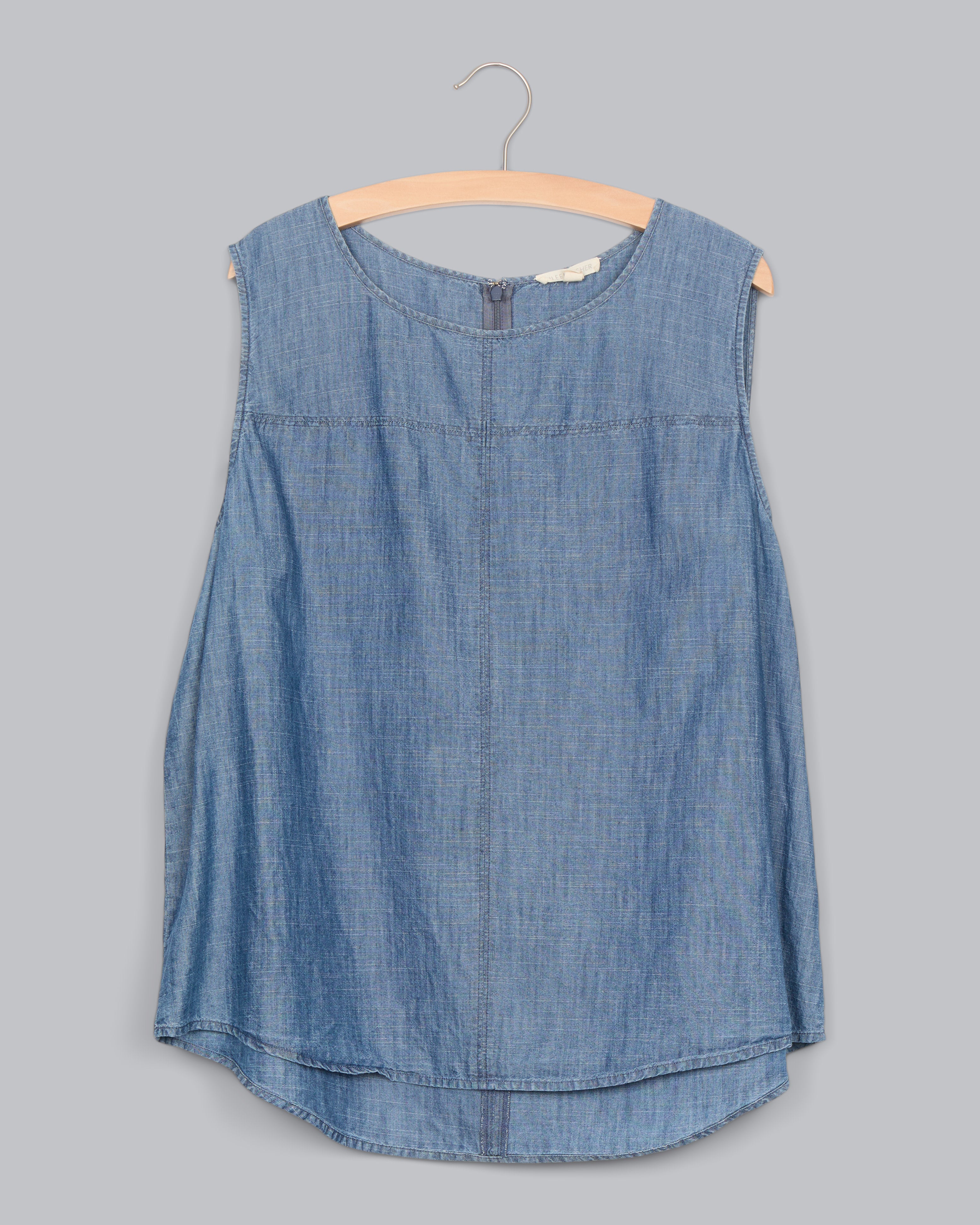 Cotton Tencel Fine Slub Chambray Tank – Eileen Fisher Renew