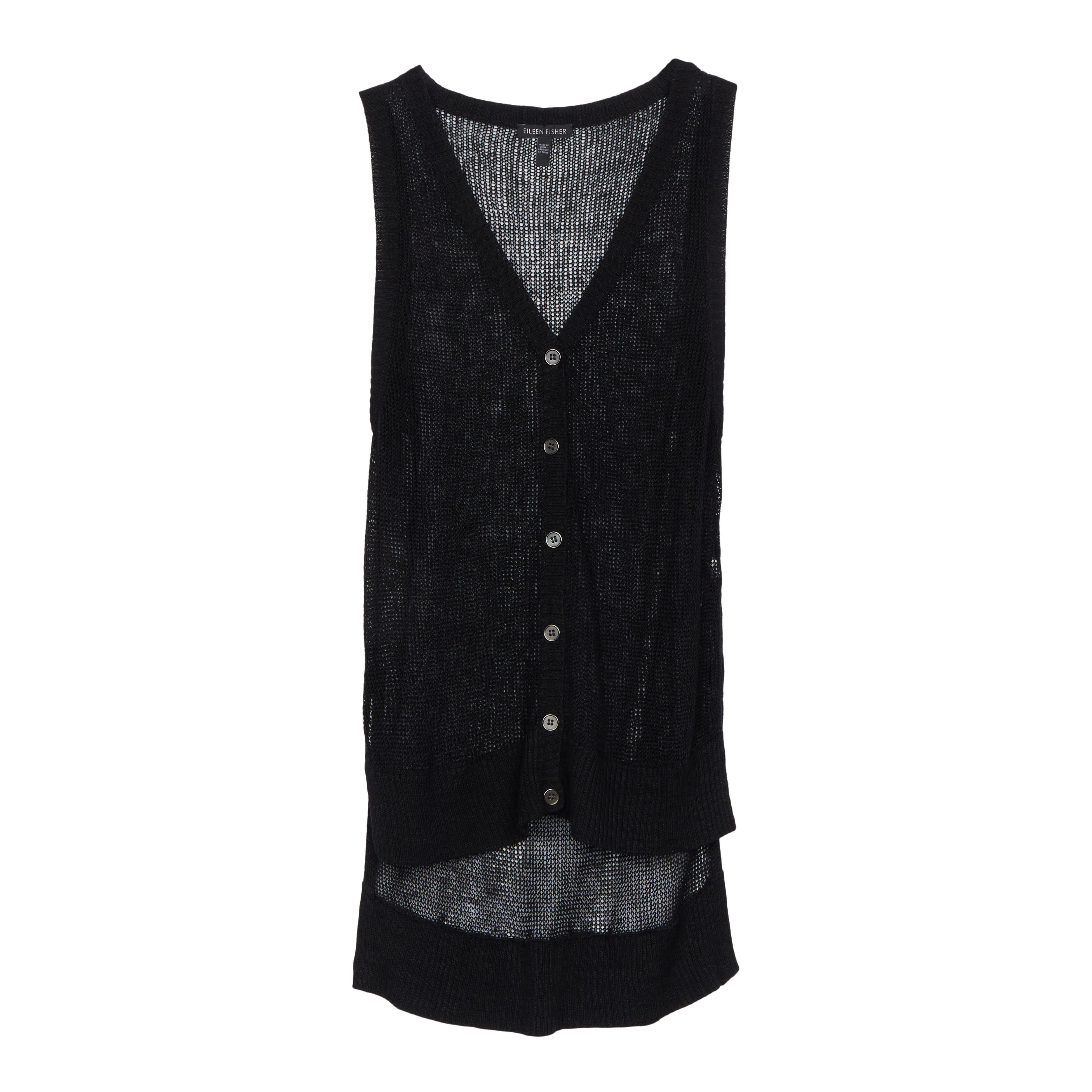 Ethereal Organic Linen Fine Gauge Vest – Eileen Fisher Renew