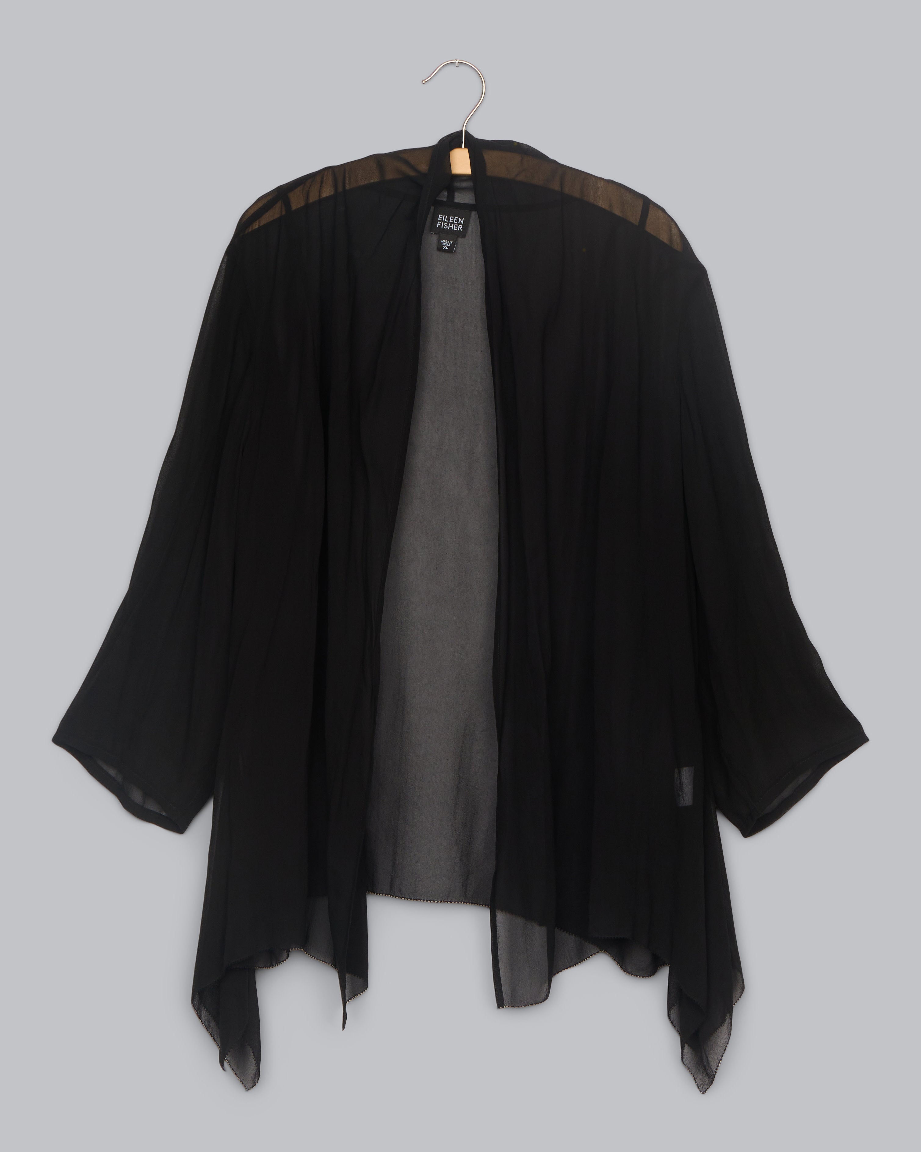 Sheer Silk Georgette Jacket – Eileen Fisher Renew
