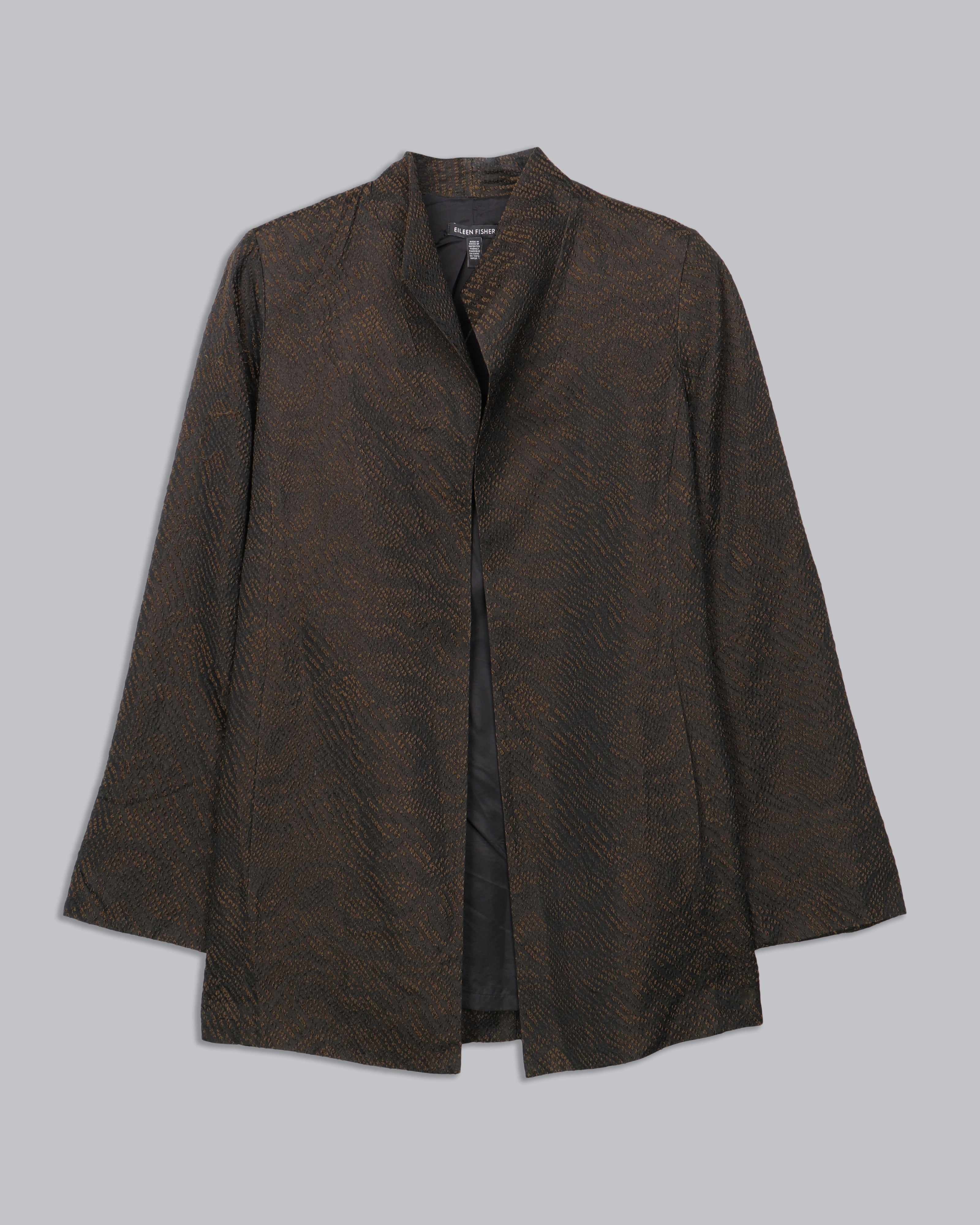 Silk Blend Jacquard Wave Jacket – Eileen Fisher Renew