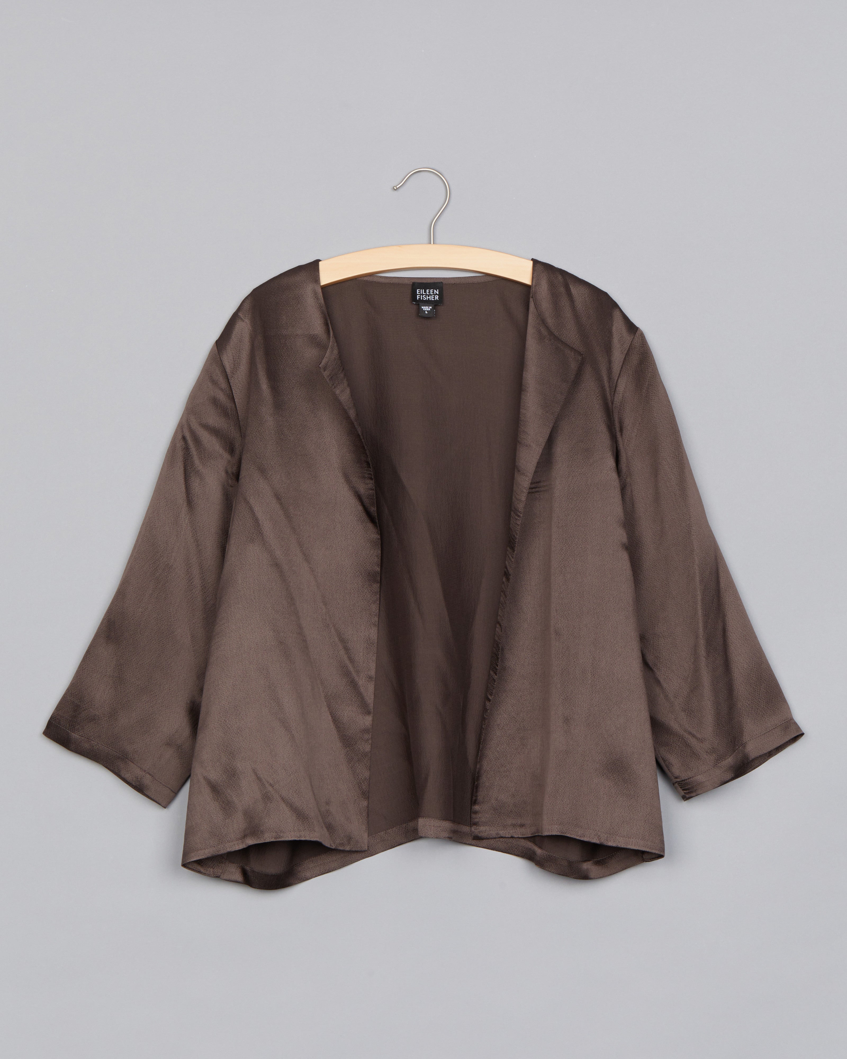 Hammered Silk Satin Cardigan – Eileen Fisher Renew